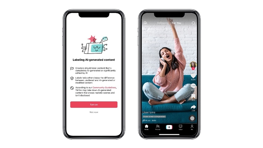 TikTok新機能：AIで生成された動画に「AI-generated」のラベルを表示へ。コンテンツの信頼性確保に向け | TABI LABO
