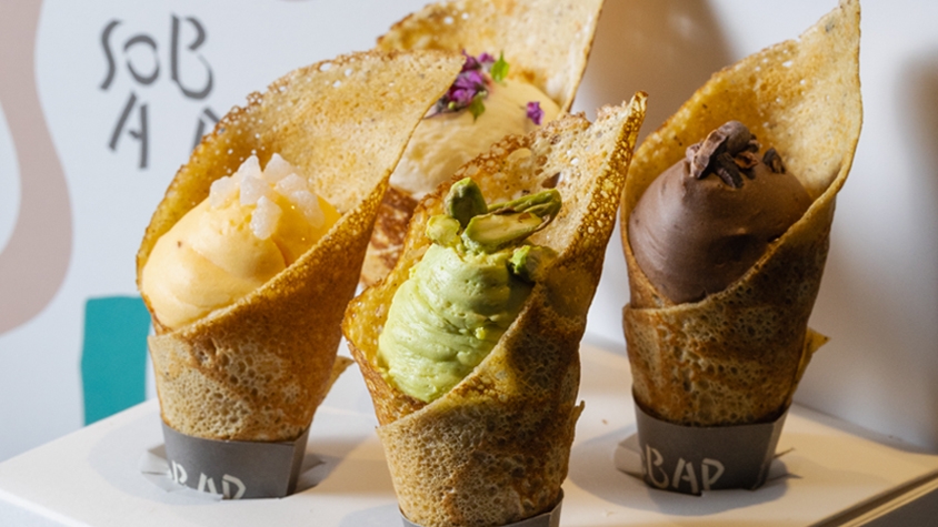 手のひらサイズのそば粉クレープ店 「SOBAP（ソバープ）」、JR東京駅エキナカ・グランスタ東京に2/7オープン | TABI LABO